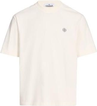 Stone Island T-shirt en coton coupe droite