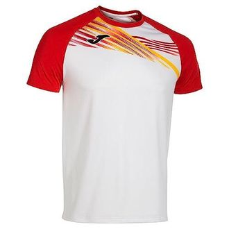 Joma T-Shirt à Manches Courtes Elite x Blanc Rouge