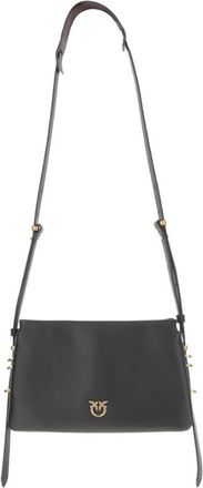 Pinko Pinko, Femme, Sacs, Noir, Taille: ONE Size Triplet Mini Vitello Morbido Cross Body Bag