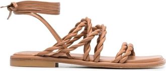 Stuart Weitzman Femme, Chaussures, Beige, Taille: 37 EU Calypso Lace-Up