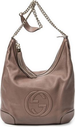 Gucci Crossbody Bags - Soho Chain Tassel Hobo - Gr. unisize - in Beige - f&uuml;r Damen