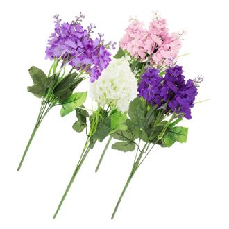 BESPORTBLE 4 St&uuml;ck K&uuml;nstliche Hyazinthenbl&uuml;ten mit Stiel Realistische Seidenblumen in 4 Farben UV Best&auml;ndig und Pflegeleicht Dekoration f&uuml;r Innenr&auml;ume und Tischd