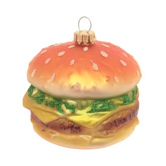 Krebs Glas Lauscha Weihnachtsdekoration/Christbaumschmuck aus Glas - Hamburger - Gr&ouml;&szlig;e: ca. 8 cm