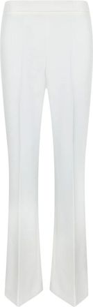 Blanca Vita Femme, Pantalons, Blanc, Taille: 42 FR Pantalon &Eacute;vas&eacute; en Cr&ecirc;pe