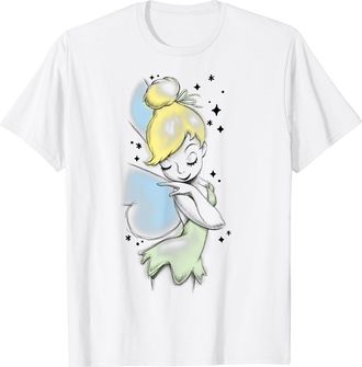 Disney Peter Pan Tinkerbell Airbrush Style Sketch T-Shirt