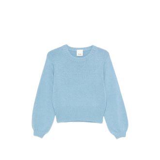 Allude Ribbed-knit Crew Neck Sweater