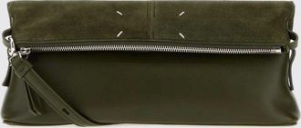 Maison Margiela 5AC Clutch von aus Kalbs- und Wildleder mit Schultergurt