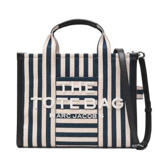 Marc Jacobs Femme, Sacs, Multicolore, Taille: ONE Size The Stripe Canvas Large Tote Bag