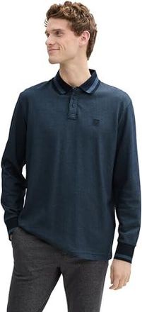 Tom Tailor 1045681 Polo, 37450-navy Blue Popcorn Structure, M Hommes