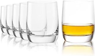 Stölzle Whisky Gläser Weinland 6er-Set 180ml - Hochwertige Whiskybecher in zeitlosem Design - Whiskey Tumbler aus bleifreiem Kristallglas - Spülmaschinen- & S