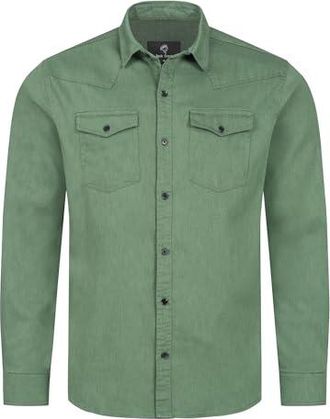 Rock Creek Rock Creek H-339 Chemise en jean pour homme, Vert menthe., XXL