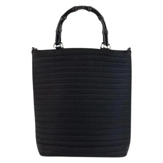 Gucci Pre-owned Sac bandouli&egrave;re Bamboo Nylon 2way - Femme - Pre-owned - Noir - Taille: ONE Size