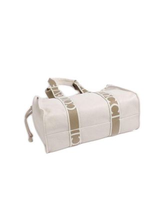 Coccinelle Womens Tote Bag Lambskin White Cow Leather - Tote-Bags