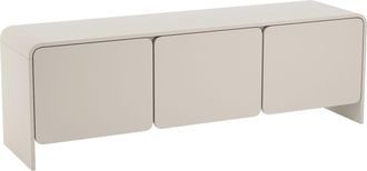 Selsey TV-Lowboard Modern Kaschmir 156 cm Mit 3 T&uuml;ren Soft-Close - Stauraum f&uuml;r Elektronik & Zubeh&ouml;r Robuste PVC-Kanten TV Board Stehend Elegantes Design f&uuml;r