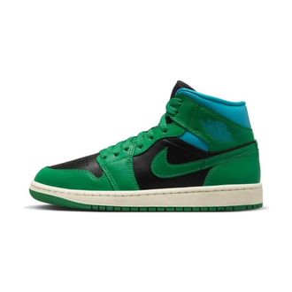 Nike Jordan Femme, Chaussures, Vert, Taille: 44 1/2 EU Air Jordan 1 Mid Lucky Green