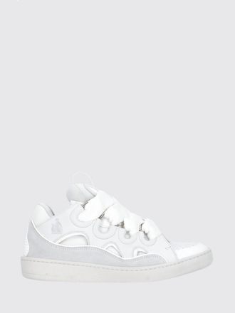 Lanvin Baskets Curb en daim et mesh