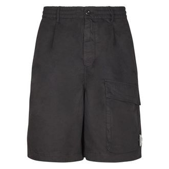 C.P. Company C.p. Company, Homme, Shorts, Noir, Taille: L Micro-reps Boxy Lens Shorts