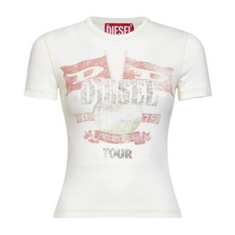 Diesel T-Marsy-Rib - - Tops - Damen - Wei&szlig; - XS