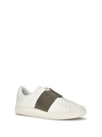 Valentino Garavani Mens Open Sneakers Bianco-Khaki Bianco/khaki