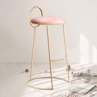 Generic Moderne Barhocker im Industriestil mit Fu&szlig;st&uuml;tze, Blaue drehbare Tresenst&uuml;hle, rund, 75 cm Durchmesser, f&uuml;r K&uuml;che, Esszimmer, Zuhause und Bar