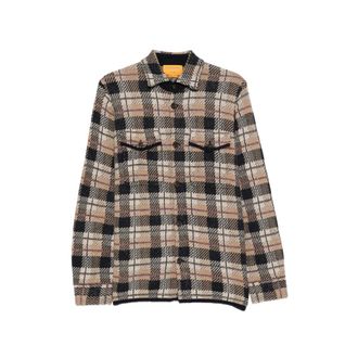 Guest In Residence Check-pattern Overshirt
