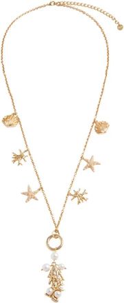 Self Portrait Femme, Accessoires, Jaune, Taille: ONE Size Coral Charm Necklace