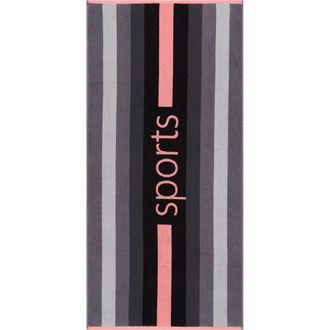 Egeria Strandtuch Energy l Freizeittuch l 75x160cm l Badetuch l Rosa Grau