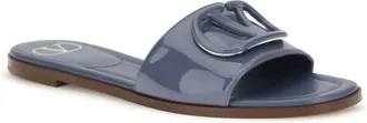Valentino Garavani VLogo Slide Sandals - Blue