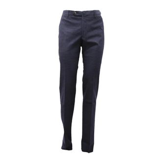 PT01 Slim Fit Baumwoll Pied de Poule Hose - - Trousers - Herren - Blau - 3XL