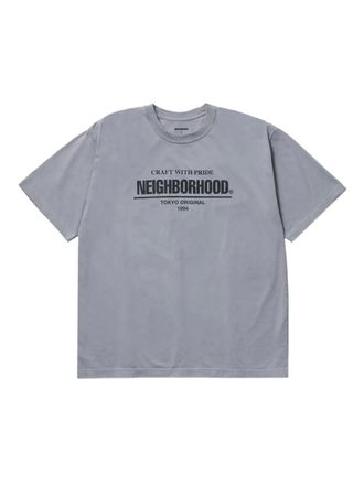 Neighborhood T-Shirt mit Logo-Print - GRAY