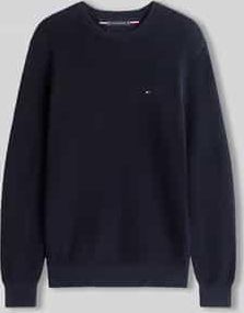 Tommy Hilfiger Regular Fit Strickpullover aus reiner Baumwolle