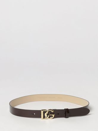 Dolce & Gabbana G&uuml;rtel f&uuml;r Jungen aus Lackleder mit DG-Monogramm-Schnalle