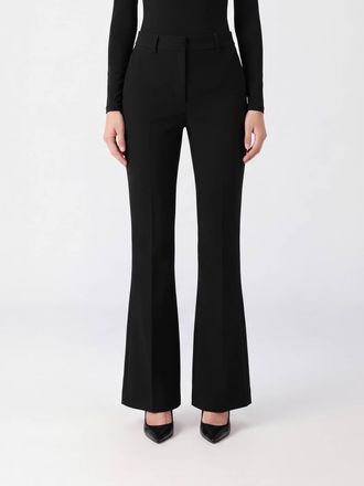 Sportmax Pantalon &eacute;vas&eacute; de tailleur en laine vierge &agrave; taille mi-haute