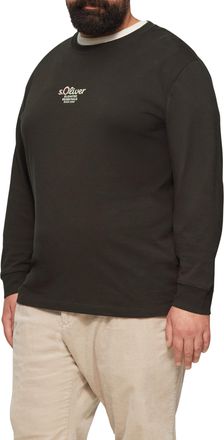 s.Oliver Langarm-Shirt mit Logo-Stickerei