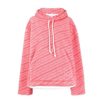 J.W.Anderson Relaxed Fit Hoodie - - Sweatshirts & Hoodies - Damen - Rosa - 2XS