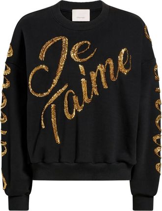 Cinq à Sept Brandy Loveletter Sweatshirt - Schwarz