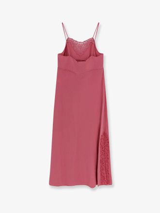 Chlo&eacute; Womens Silk Slip Dress Pink