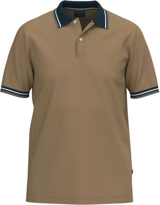 Olymp Poloshirt Casual farbliche Kontrast-Details