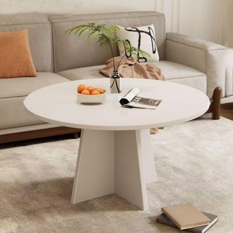 Generic Nordisches Minimalistisches Kaffeetisch Nesting Couchtisch 2er Set Kleiner Tisch Rund Flexibel Kombinierbarer Niedriger Tischsfür Wohnzimmer Balkon Bü