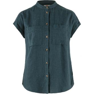 Fj&auml;llr&auml;ven Damen &Ouml;vik Hemp SS Shirt, Mountain Blue, XL