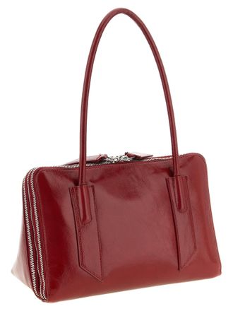 The Attico LAltra di Milano Calfskin Leather Shoulder Bag - Red
