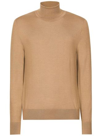 Dolce & Gabbana pull à col roulé - Marron