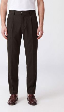 Incotex Ma&szlig;geschneiderte Hose mit geradem Bein aus Wollmischung mit Bundfalten
