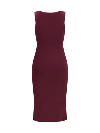 SA SU PHI Womens Dress Silk Aubergine