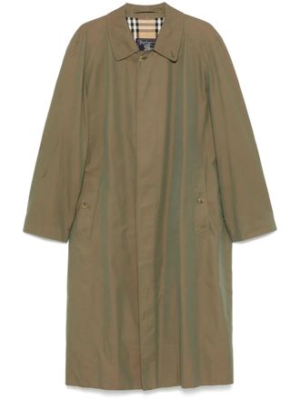 Burberry trench en coton (années 1980) - Vert