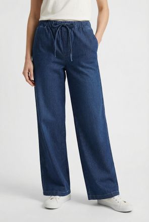 MAC Broeken Weite Jeans MAC WIDE EASY, Damen, Gr. 34, L&auml;nge 30, schwarz cobalt blau used, Denim/Jeans, Obermaterial: 68% Baumwolle, 28% Polyester, 4% Elasthan, un