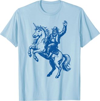 Giant Step Design Co. Giddyup! Sasquatch Cowboy & Unicorn T-Shirt