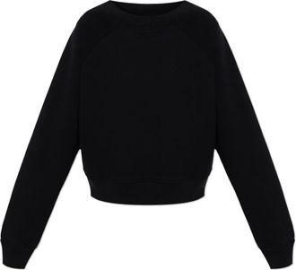 Victoria Beckham Femme, Sweatshirts et sweats &agrave; capuche, Noir, Taille: 42 FR Constance SweaT-shirt