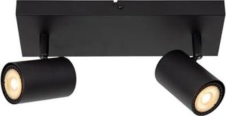 Lucide Amigo Deckenleuchte, 2 x GU10, Schwarz