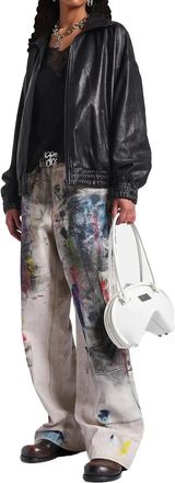Acne Studios Lambskin Leather Jacket - Black